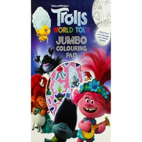 Jumbo Colouring Pad Trolls 2 World Tour