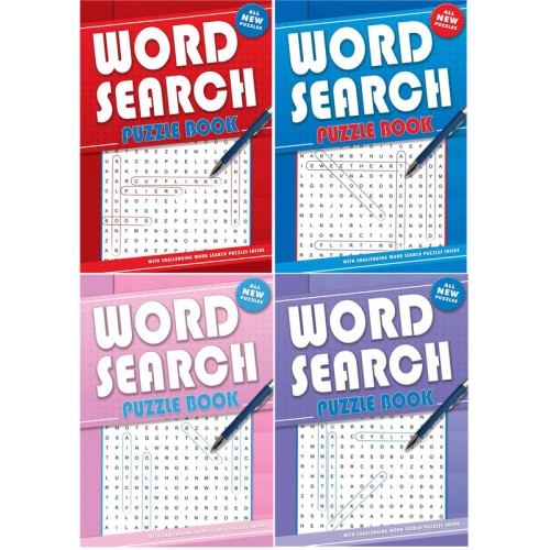 Wordsearch Puzzle Book Red Cover