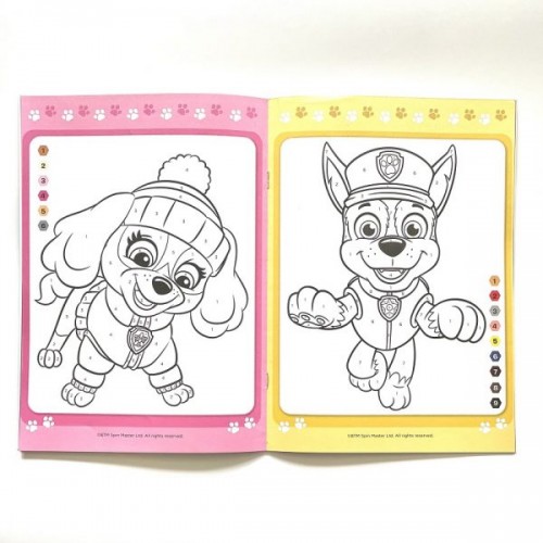 Paw Patrol Colour by Numbers Book