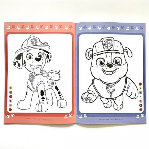 Paw Patrol Colour by Numbers Book