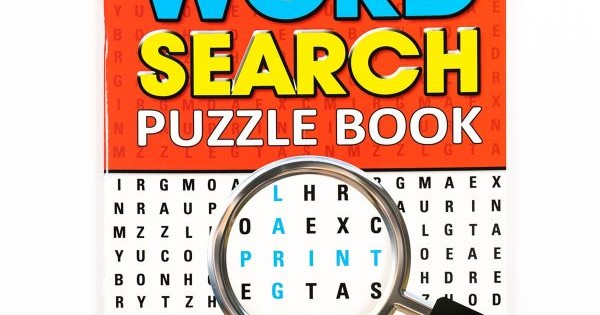 Large Print Word Search Books : Red