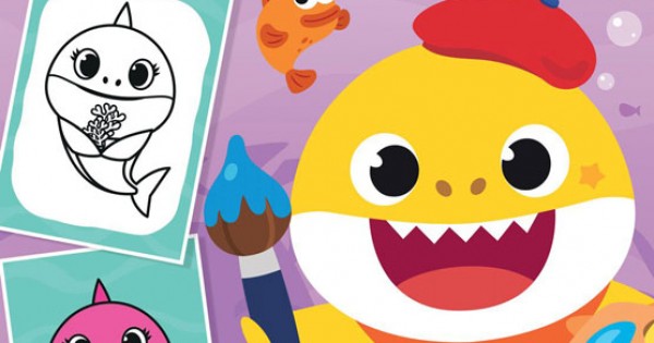 Baby Shark Copy Colour Book