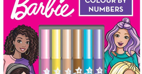 Barbie Colour By Numbers Set