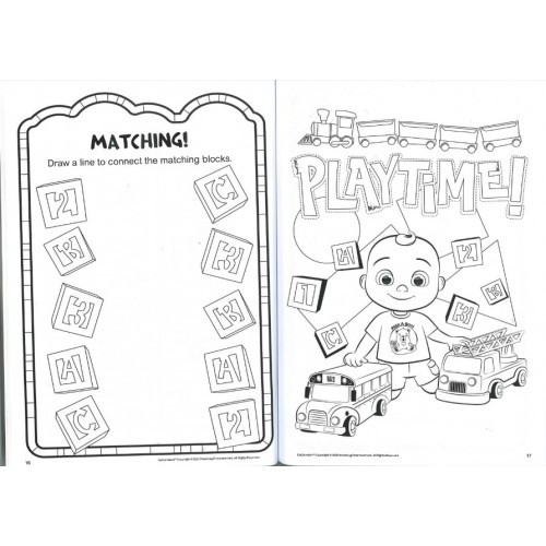 Coloring and Activity Book with Crayons : Cocomelon