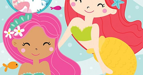 Mermaid Coloring and Activity Book with Tattoos