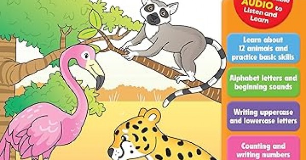 Listen and Learn: Animals, Kindergarten Workbook: Animals, Grade K