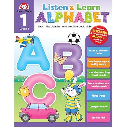 Listen and Learn: Alphabet, Grade 1 Workbook