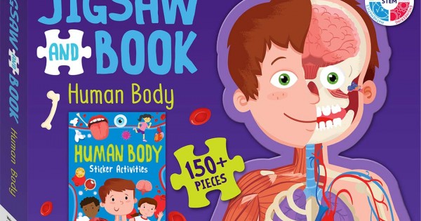 Jigsaw and Book: Human Body