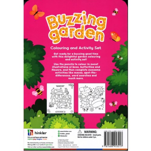 5 Pencil Set Buzzing Garden Colouring & Activity Set