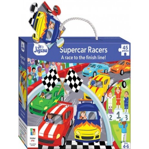 Junior Jigsaws Series 4 : At The Racetrack Jigsaw Puzzle (Supercar Racers)
