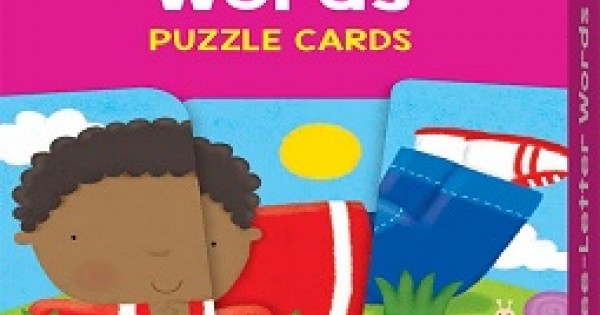 School Zone Three Letter Words Puzzle Cards