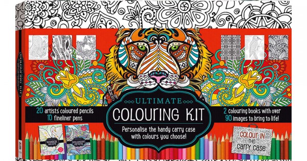 Ultimate Colouring Carry Case: Animals and Patterns