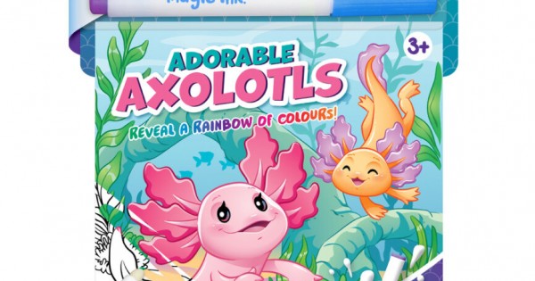 Inkredibles Adorable Axolotls Magic Ink Pictures