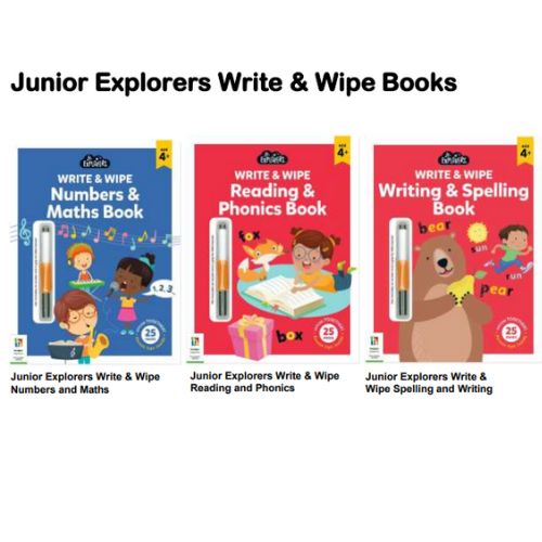 Junior Explorer Write and Wipe Reading and Phonics Book