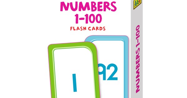 School Zone Numbers 1-100 Flash Cards