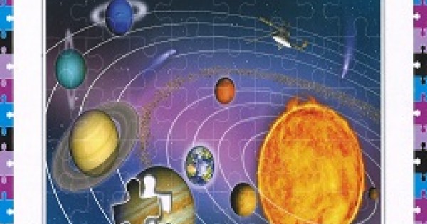 Learning Book And Jigsaw : Solar System