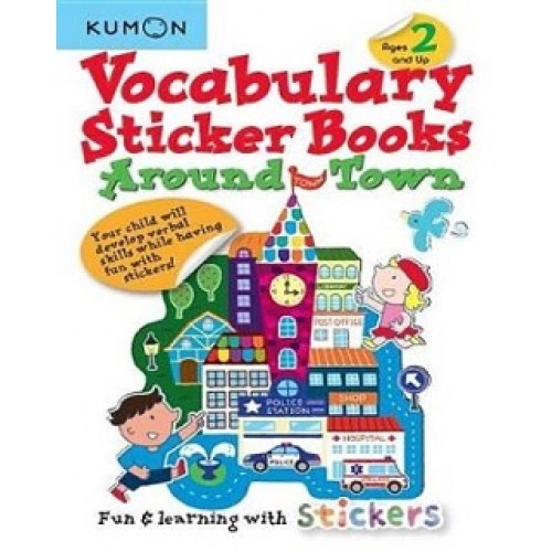Around Town Vocabulary Sticker Books