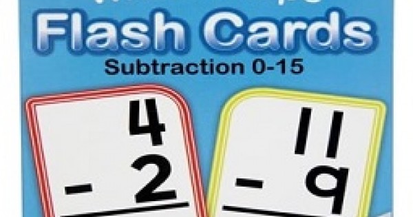Subtraction Flash Cards Write and Wipe with Marker