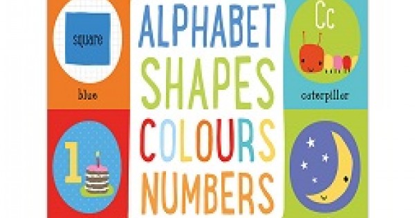 Board Book Alphabet, Shapes, Colours, Numbers
