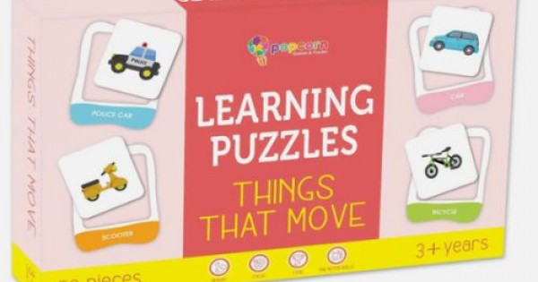 My first learning puzzle Things That Move
