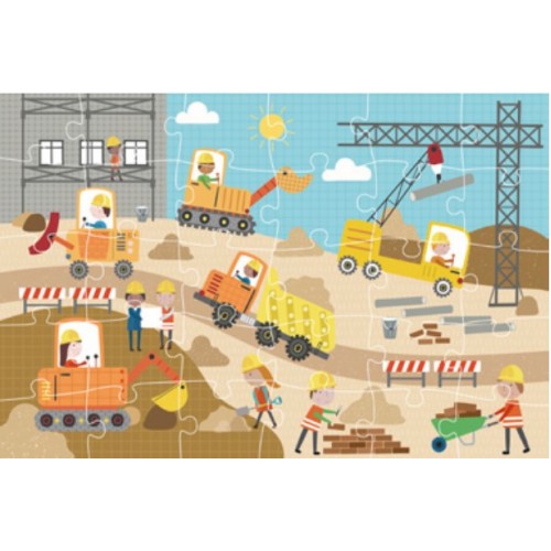 Giant floor puzzle Title: Construction