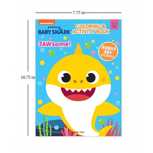 Pinkfong Baby Shark - Jawsome: Fun Coloring and Activity Book